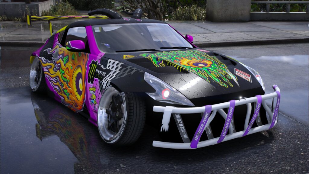 Nissan GTR 370Z – Zombie Custom – OldskullMods to GTA V