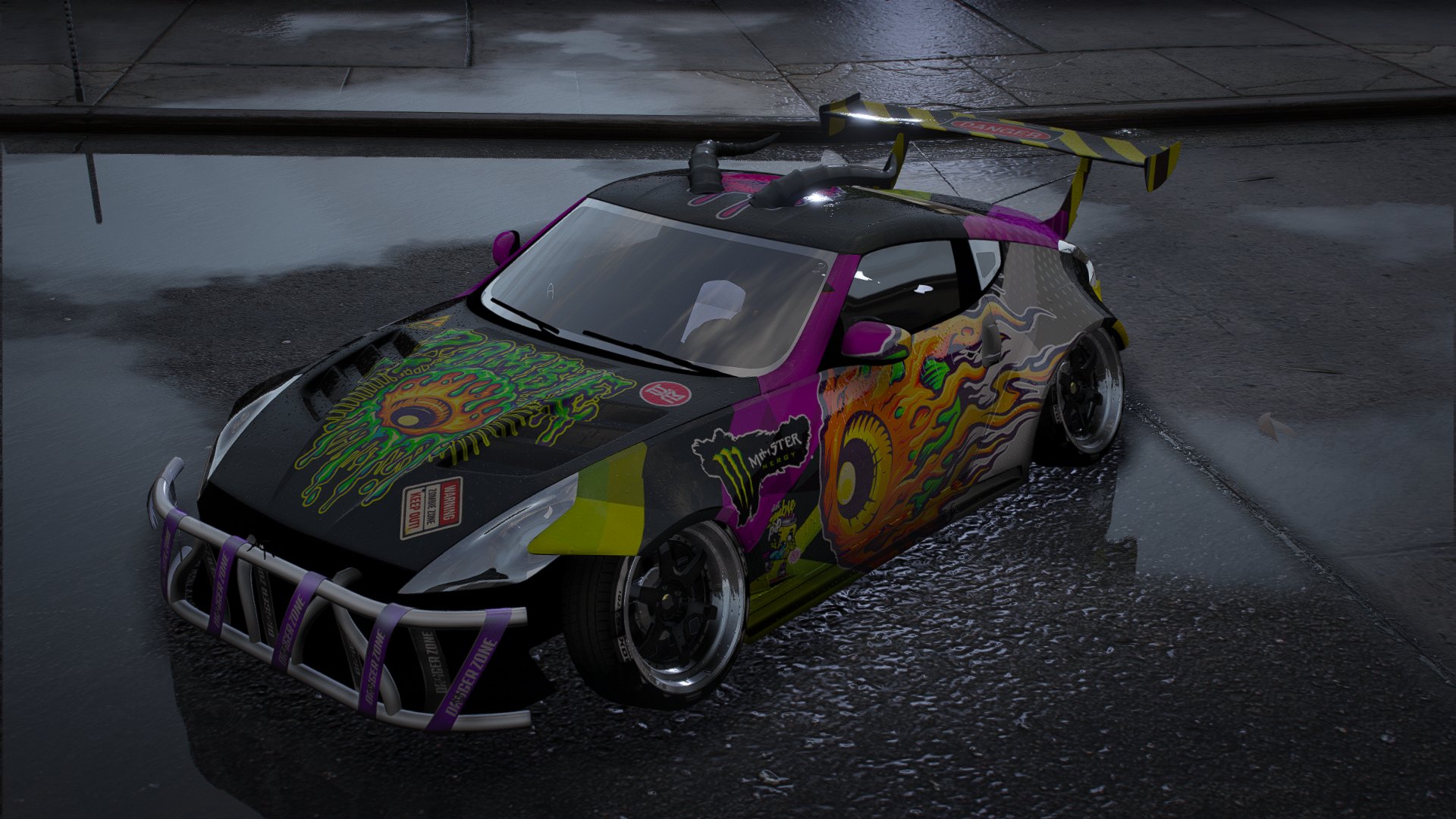 Nissan GTR 370Z – Zombie Custom – OldskullMods to GTA V